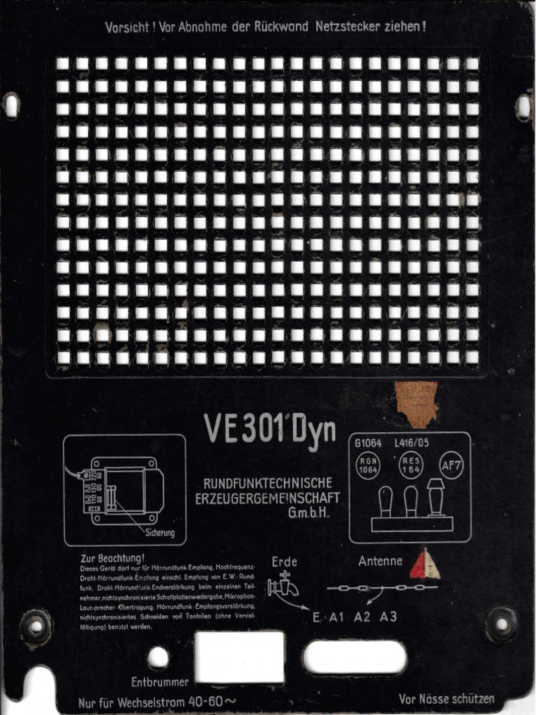 Escaneado Tapa Trasera VE301 DYN | PDF