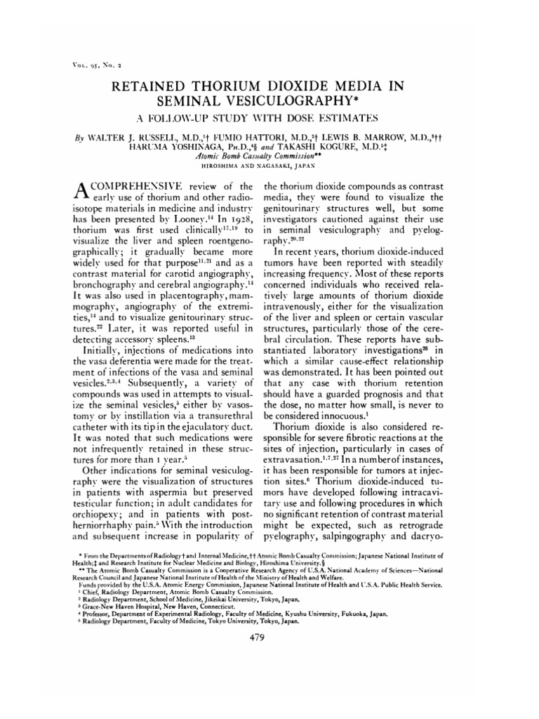 Russell Et Al 2012 Retained Thorium Dioxide Media in Seminal ...