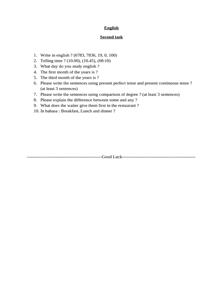Second Task | PDF