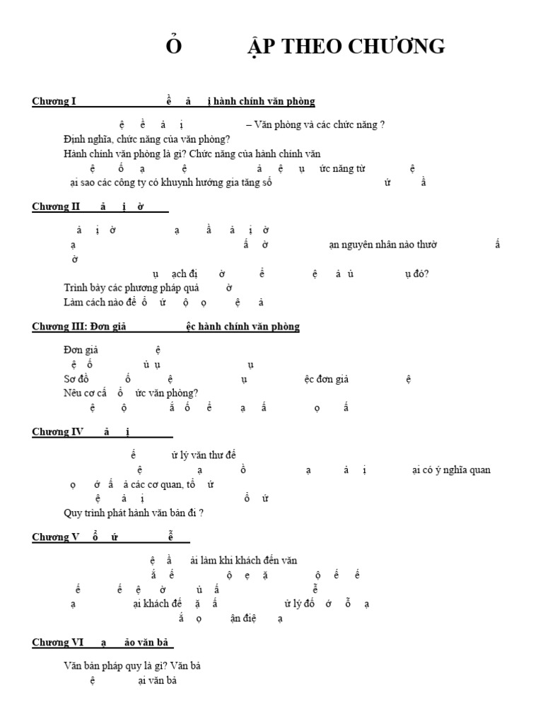 QTHCVP - On Tap Cuoi Ky | PDF