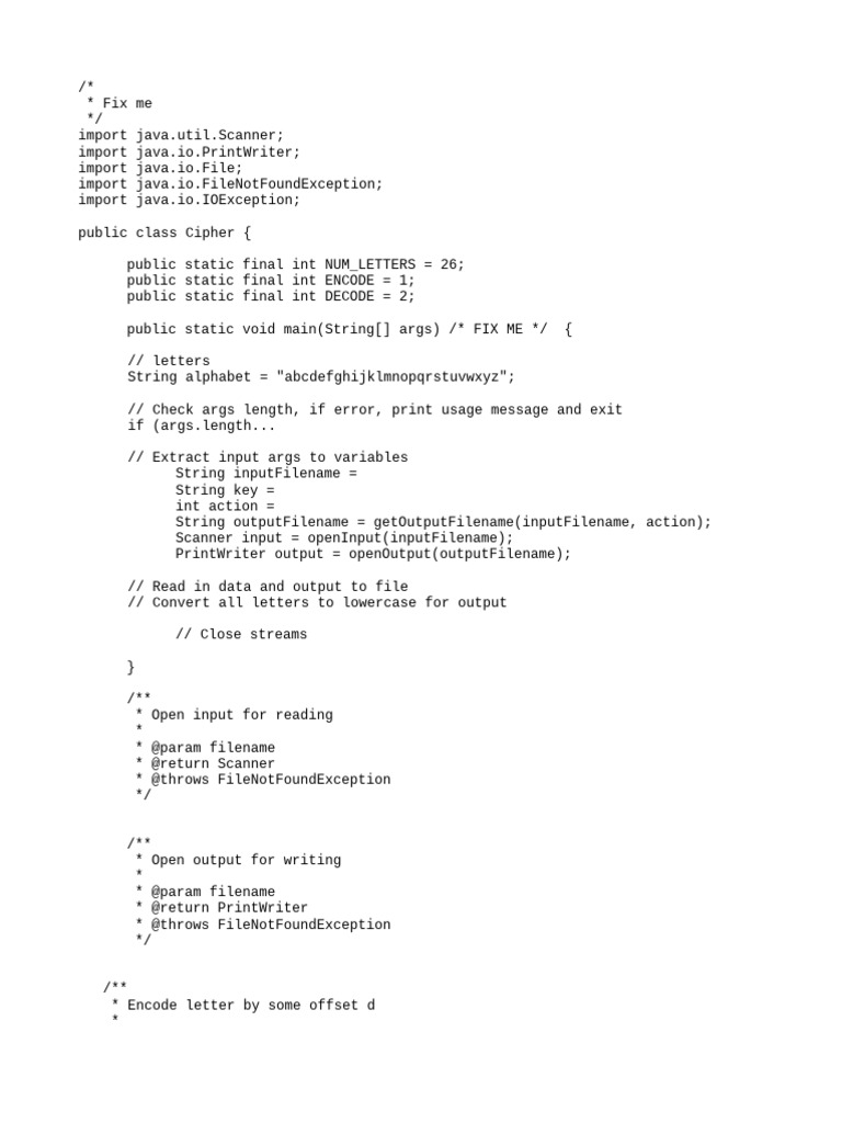 Cipher Template dicrete math | PDF