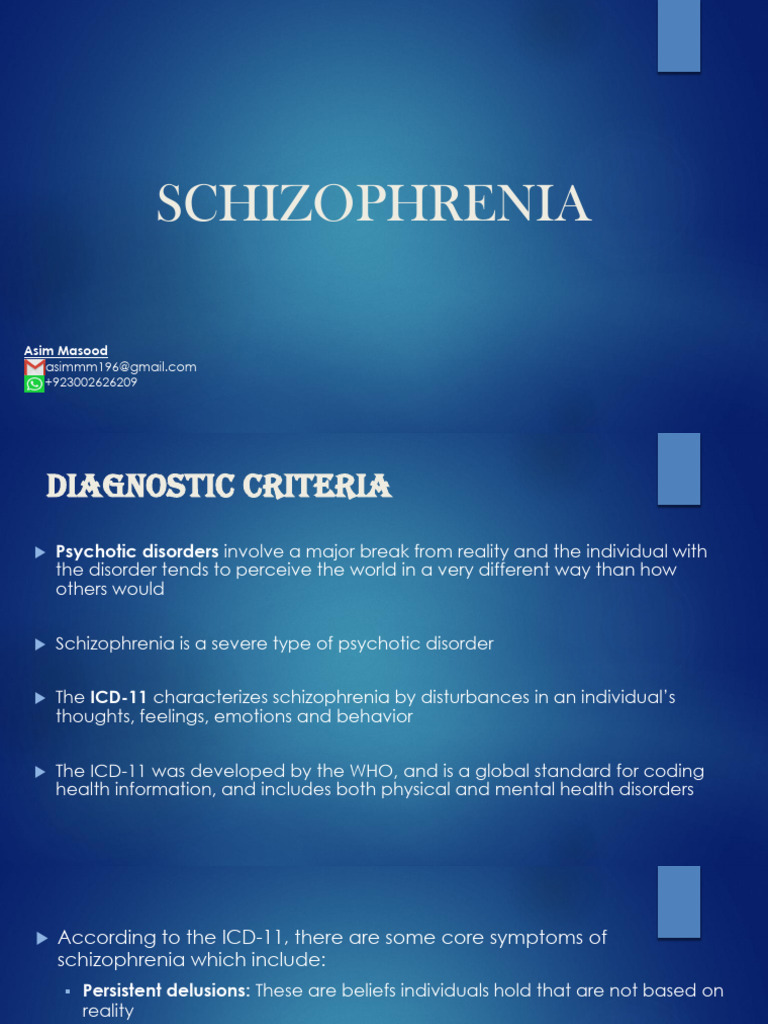 Schizophrenia | PDF | Schizophrenia | Phobia