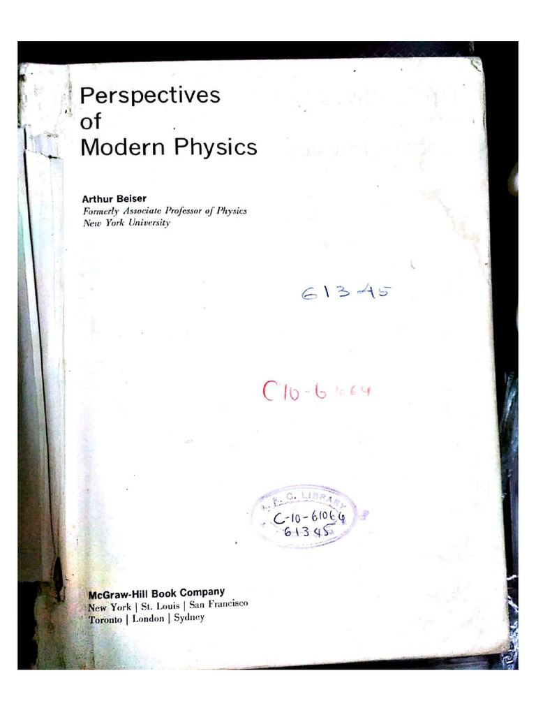 Perspective of Modern Physics (CamScanner) (Z-Library) | PDF