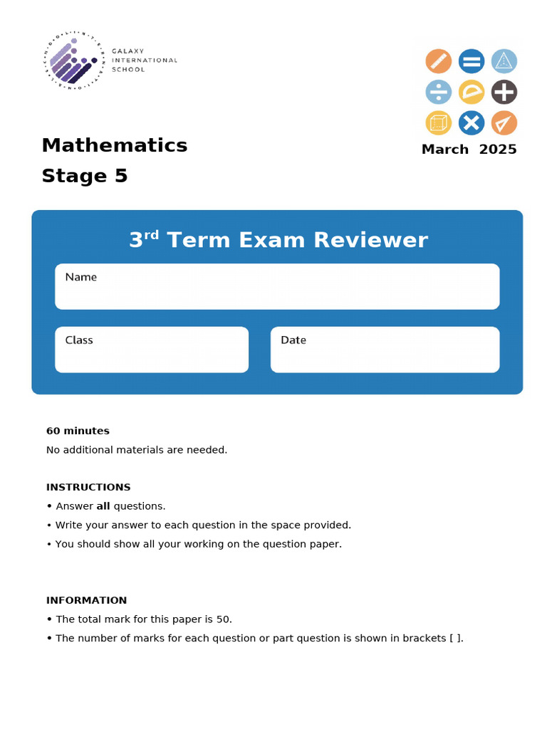 Grade 4-3rd Term Exam Reviewer | PDF | Numbers | Elementary Mathematics