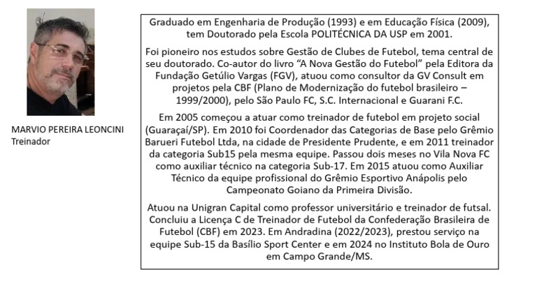Mini-Curriculo para Megafut | PDF