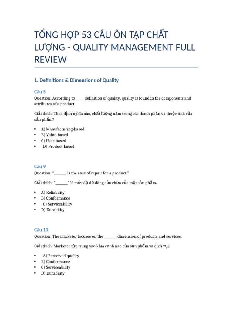 Ontap Chatluong Full53Cau Part1 | PDF