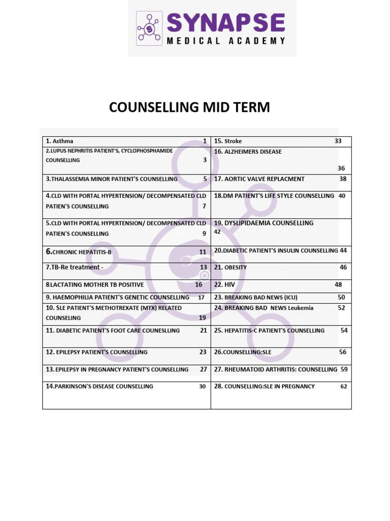 Counselling Mid Term | PDF