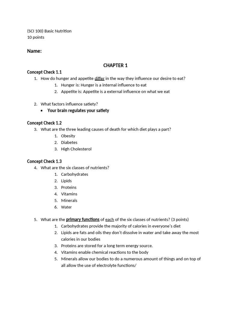 CHAPTER 1 questions | PDF