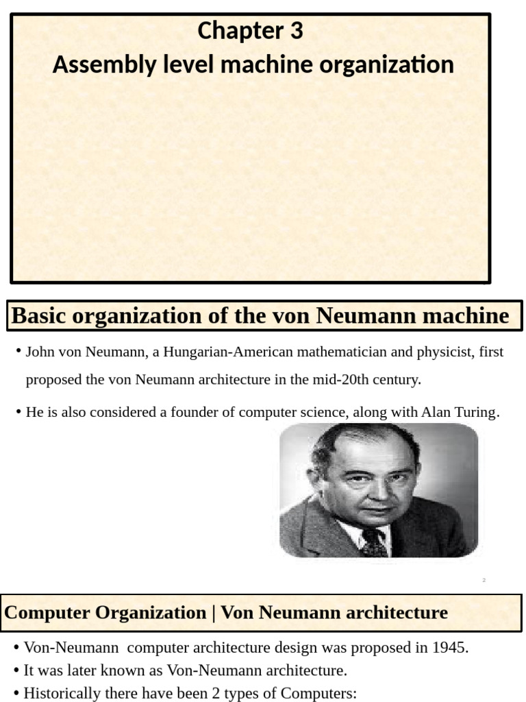 Ch3basic Von Neumann Machine (Autosaved) | PDF | Central Processing Unit | Computer Data Storage