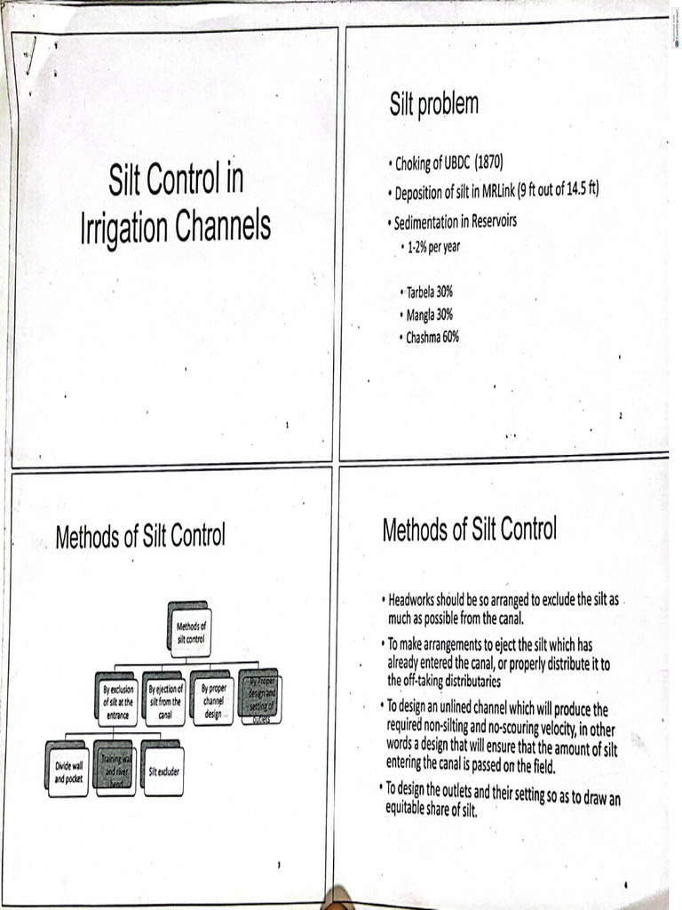 Silt Control in Irrigation Channels - 2025-03-29 19-41-18 | PDF