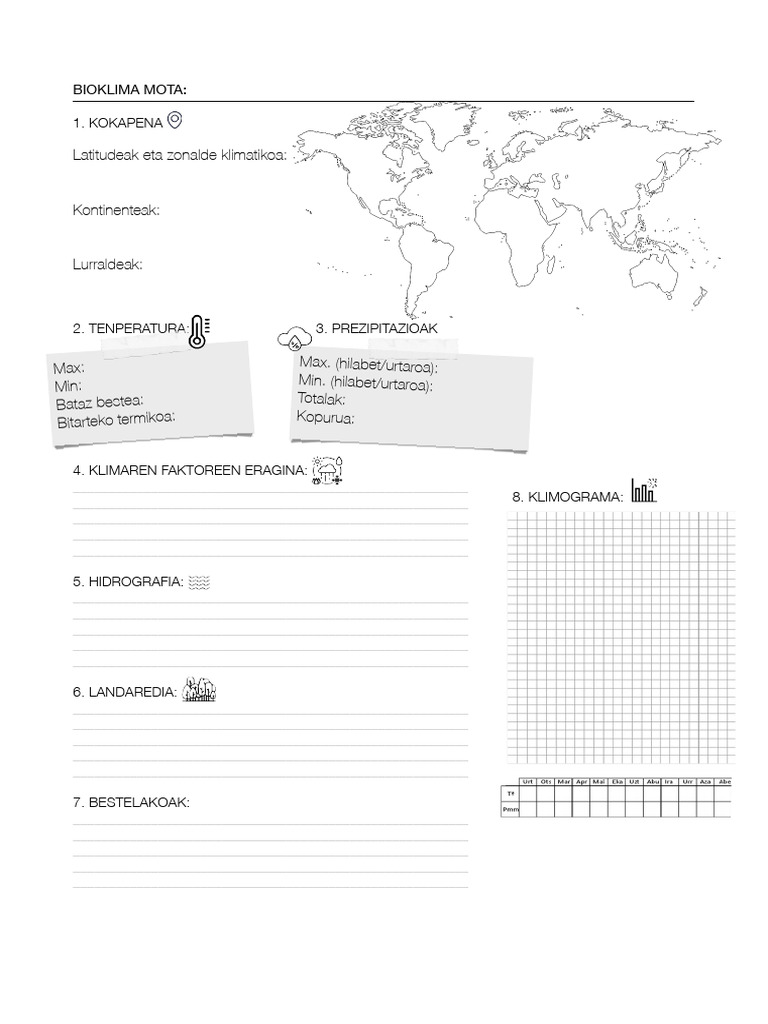 Klima Fitxak Bertikal | PDF