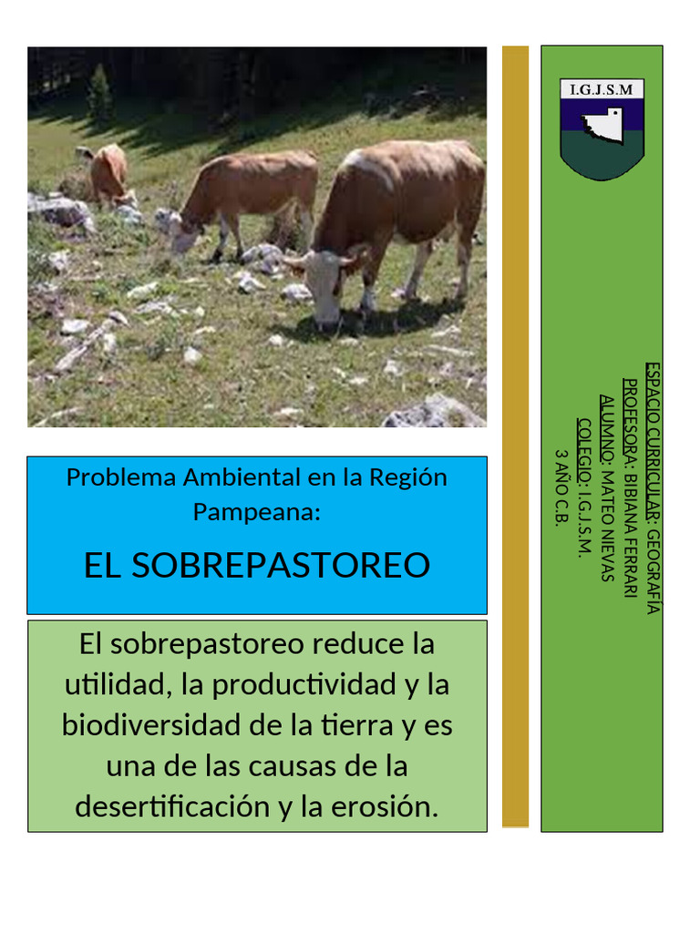 Sobrepastoreo | PDF | Pasto | Pasto