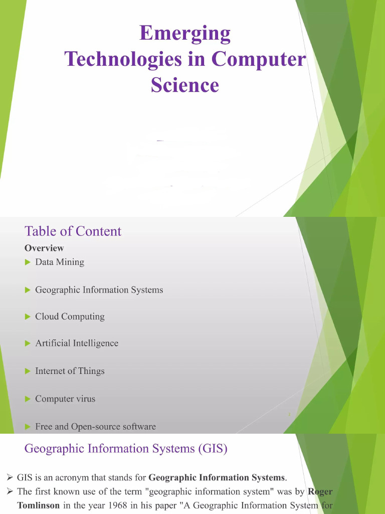 Emerging Technologies in Computer Science Tarun | PDF