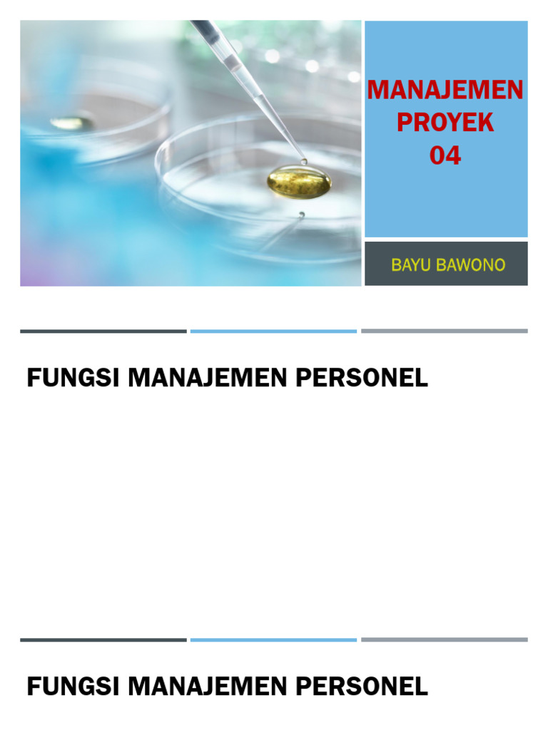 Materi Dan Tugas ManPro MTI w04 (2025) | PDF