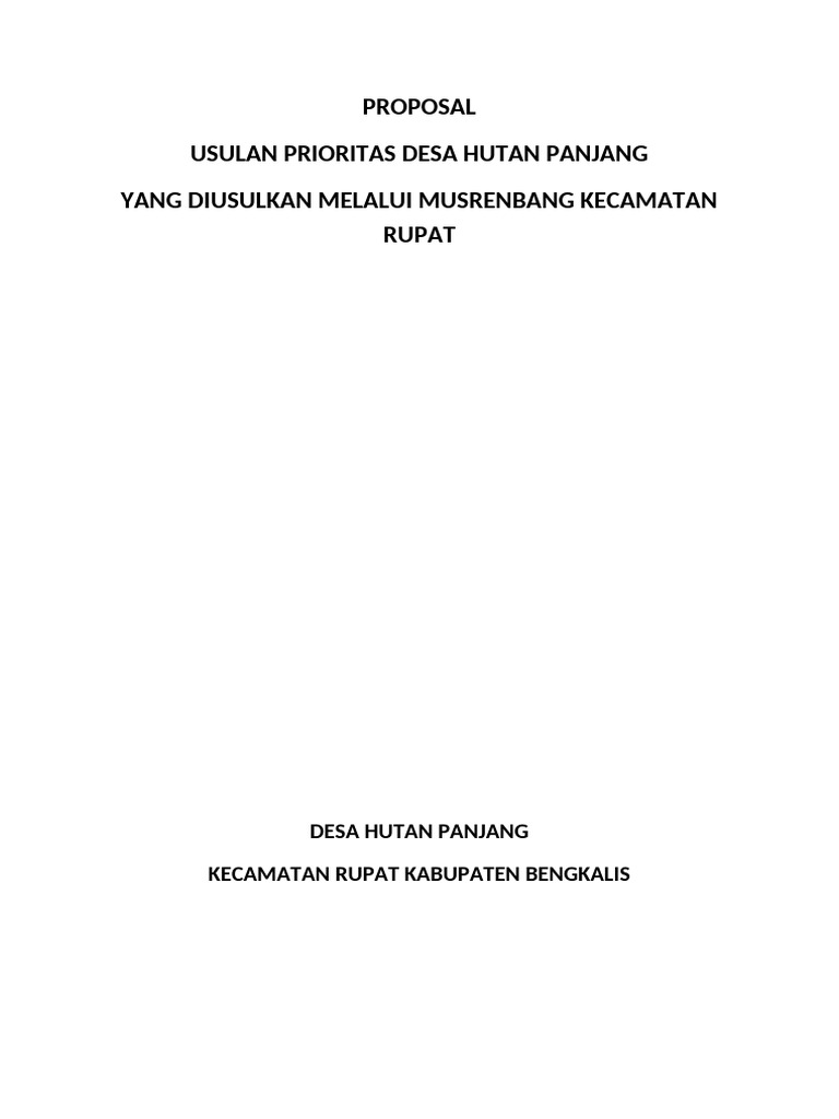 Proposal Sipd Rehap Rumah | PDF