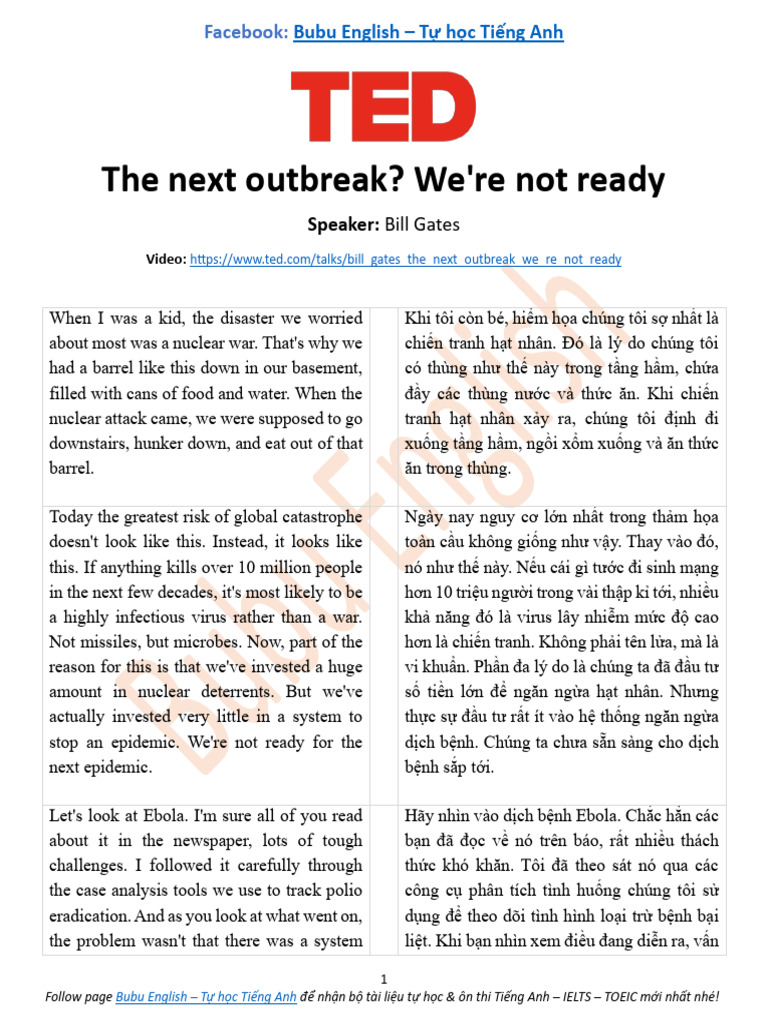 The Next Outbreak. We_re Not Ready | PDF