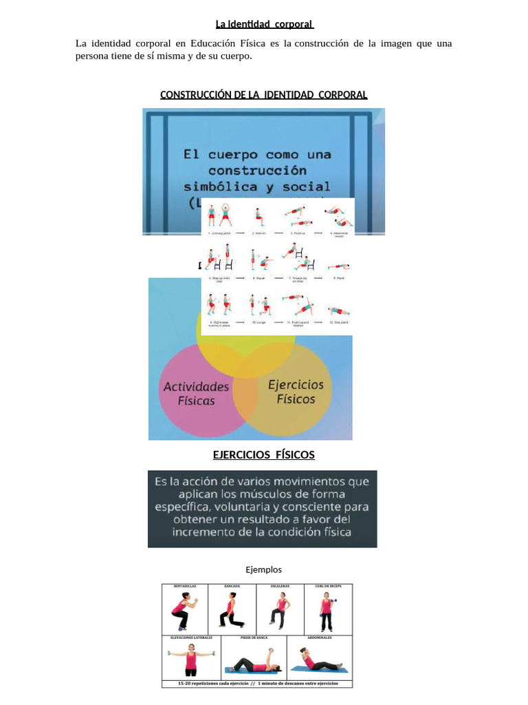 La Identidad Corporal | PDF