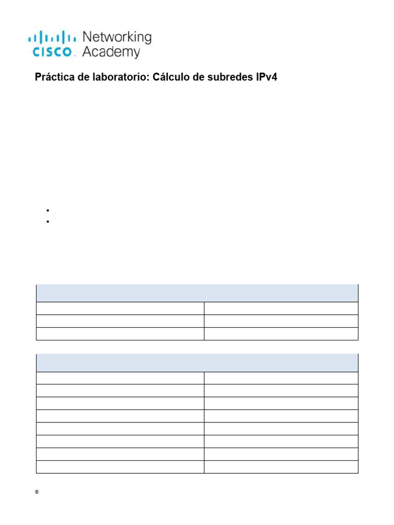 Calculate IPv4 Subnets | PDF | Dirección IP | Arquitectura de internet