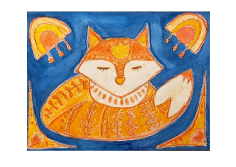 Art Example - Scandinavian Folk Art + The Wild Robot | PDF