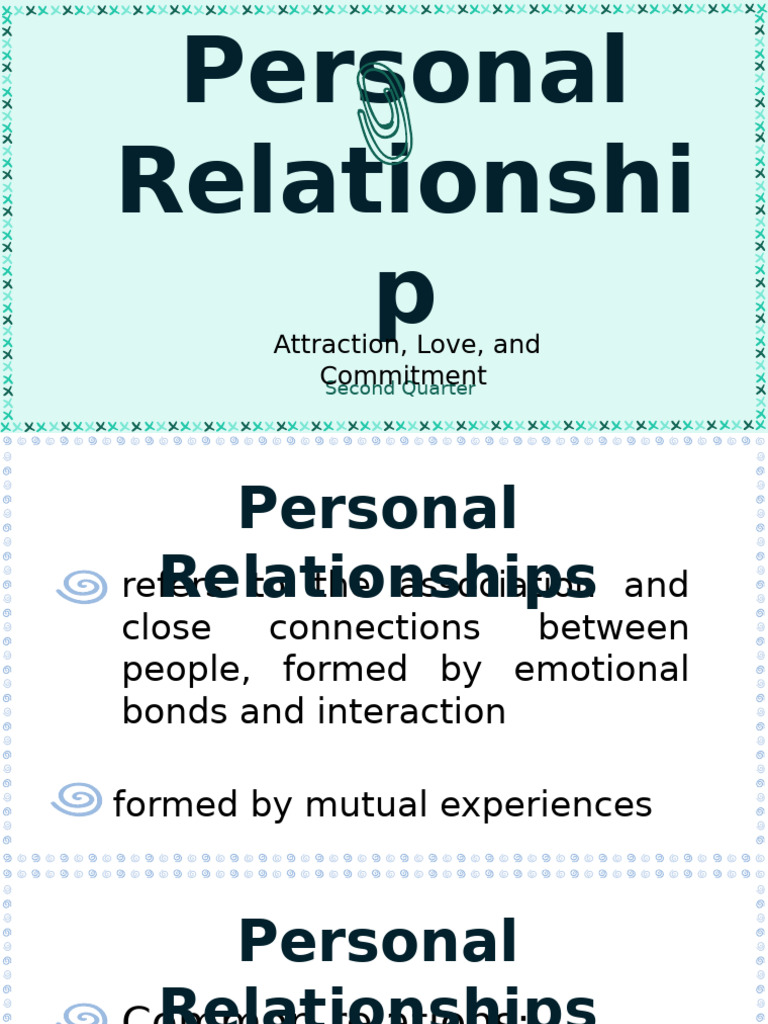 Personal Relationship | PDF | Love | Romance (Love)