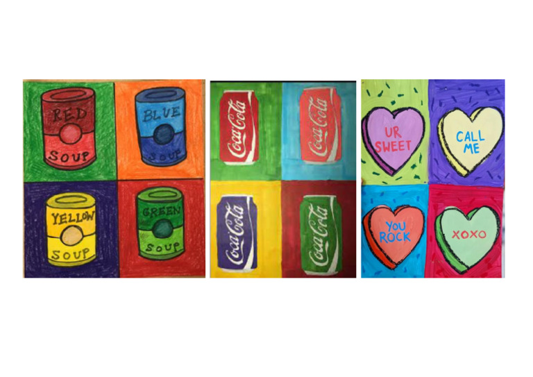 Art Example - Pop Art Complementary Colours | PDF