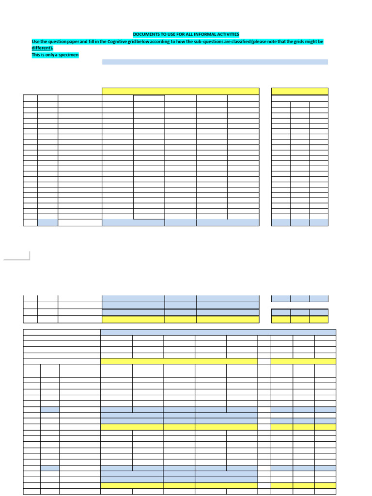 Question Paper Analysis Grid | PDF | Cognition | Cognitive Science