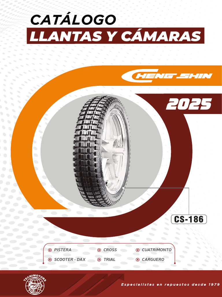 Cat - Llantas y Cámaras de Motos Cheng Shin | PDF