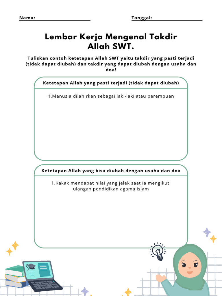 Memahami Takdir dalam Islam: Contoh dan Penjelasan | PDF