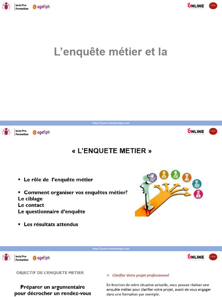 1-Atelier - Enquête Métier | PDF