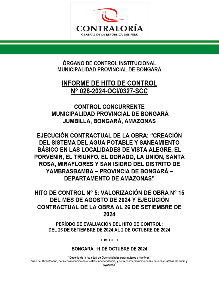 hito de control | PDF | Presupuesto | Gobierno local