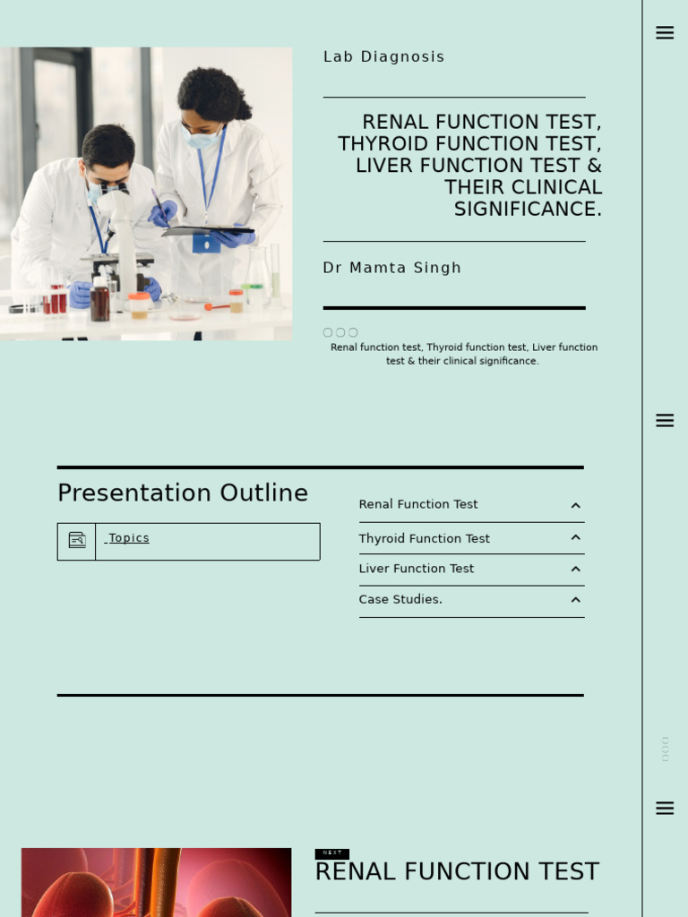 Lab Diagnosis - RFL. LFT and Thyroid | PDF | Thyroid Stimulating ...