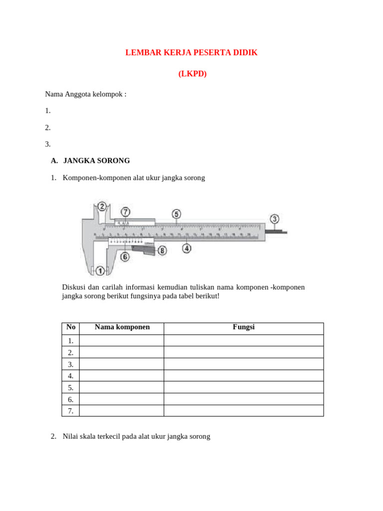 LEMBAR KERJA PESERTA DIDIK pm1 | PDF