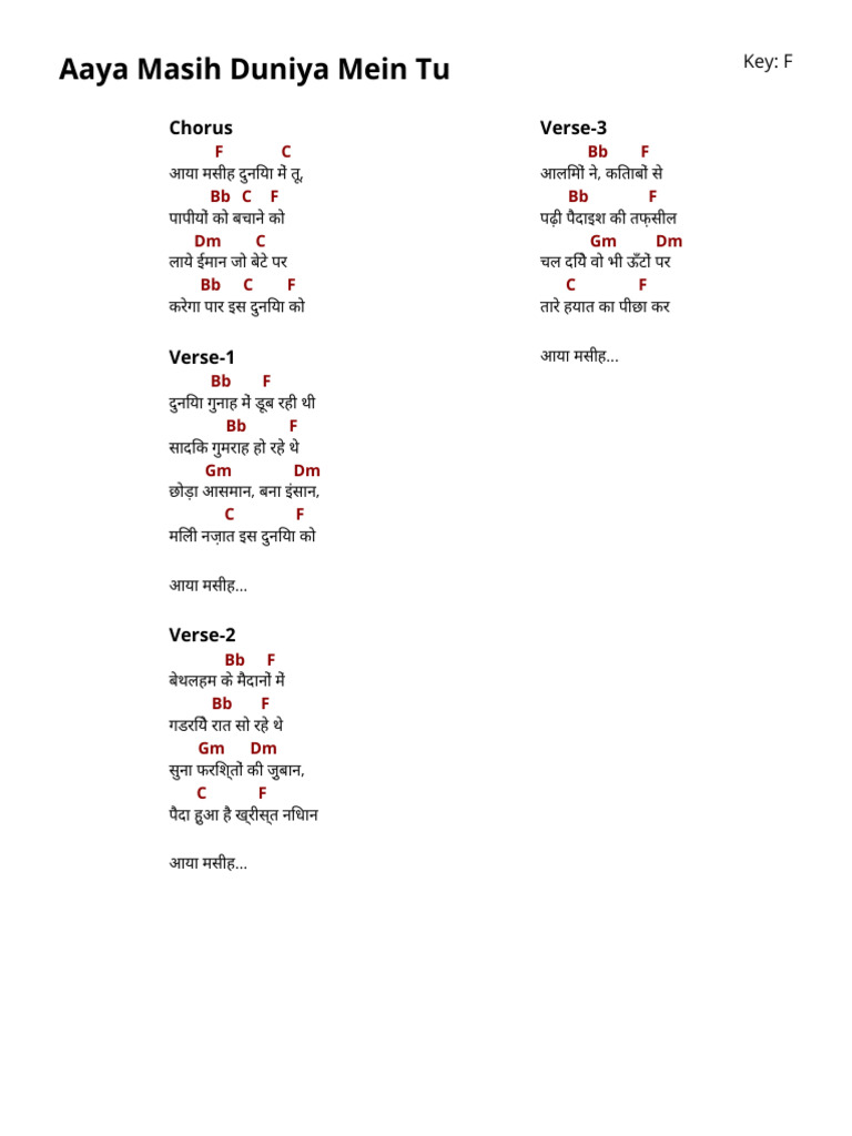 Mandir Marg Carols | PDF