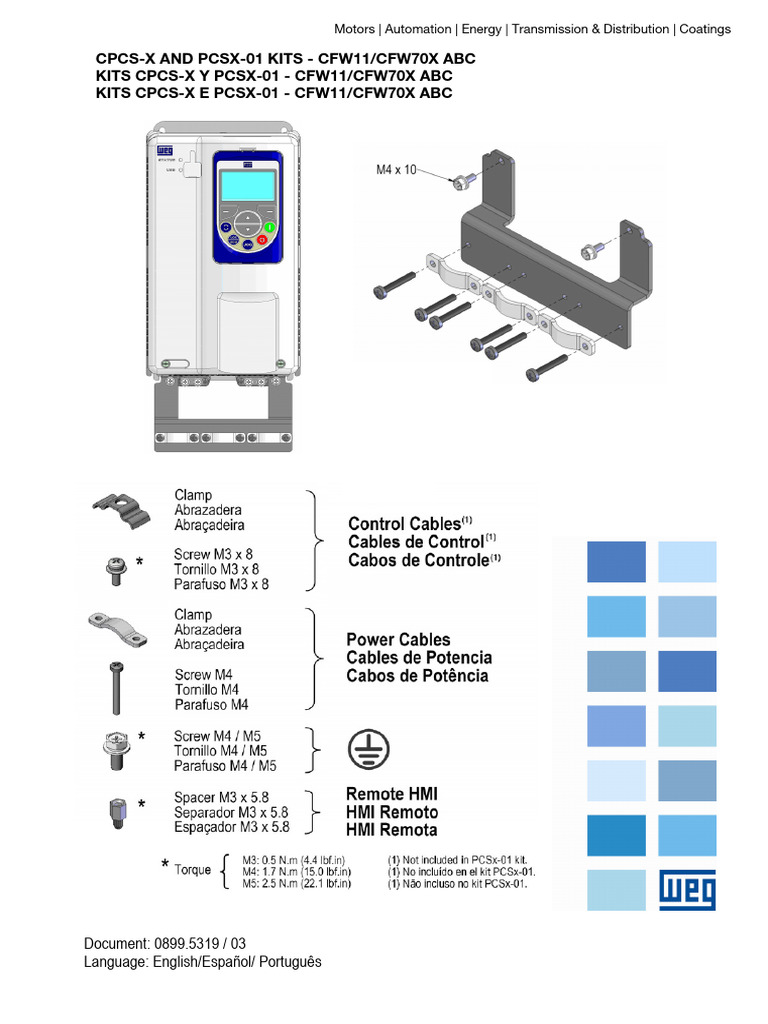 CPCS-X and Pcsx-01 Kits - Cfw11/Cfw70X Abc Kits CPCS-X Y Pcsx-01 ...