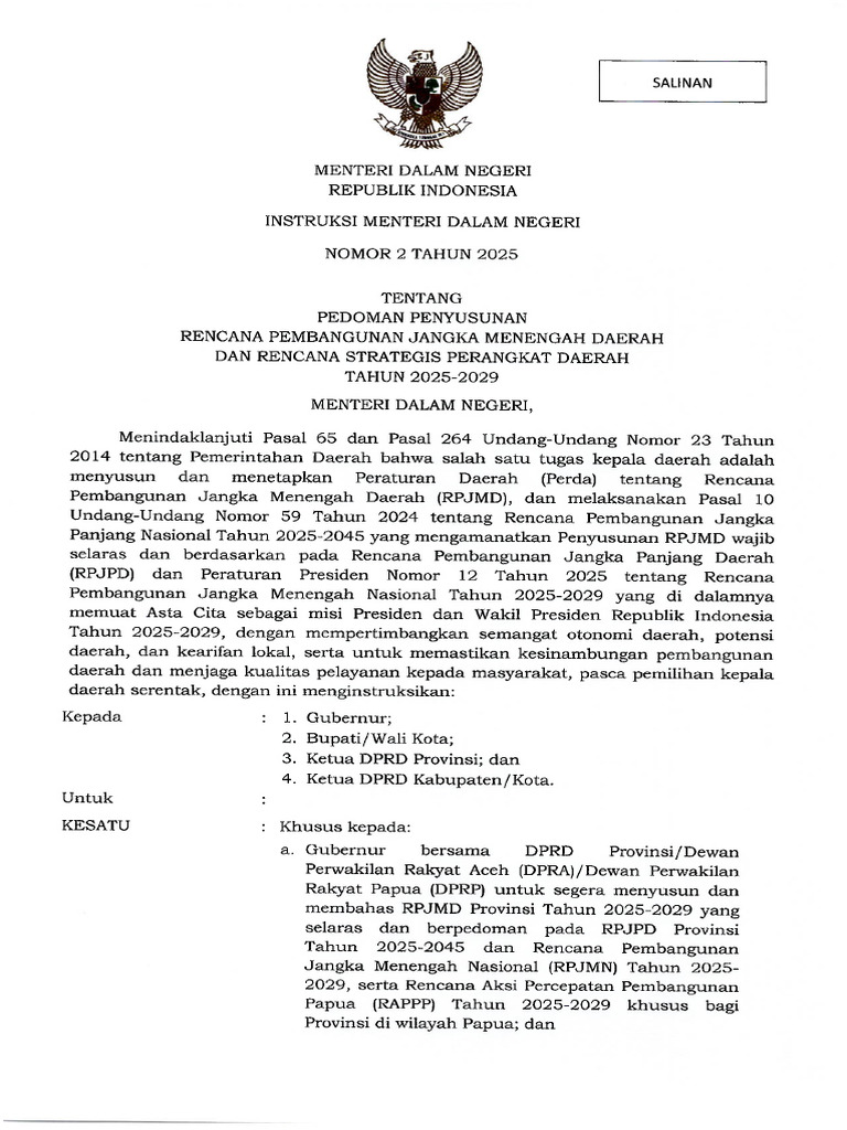 Inmen 2 Tahun 2025 | PDF