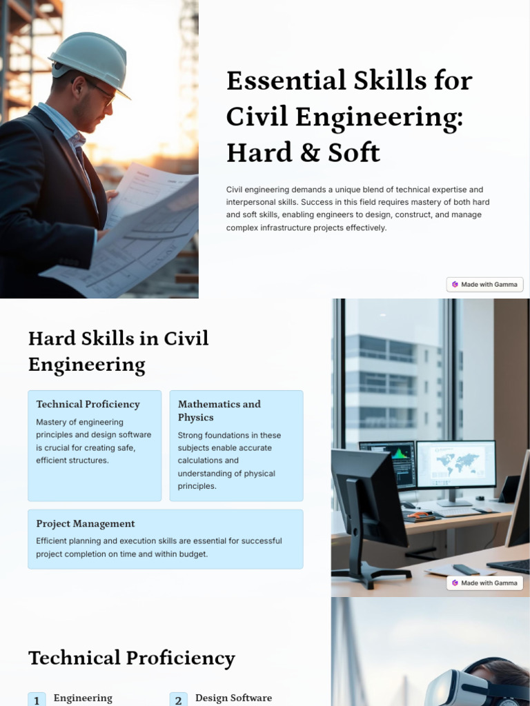 Essential Skills For Civil Engineering Hard and Soft | PDF ...