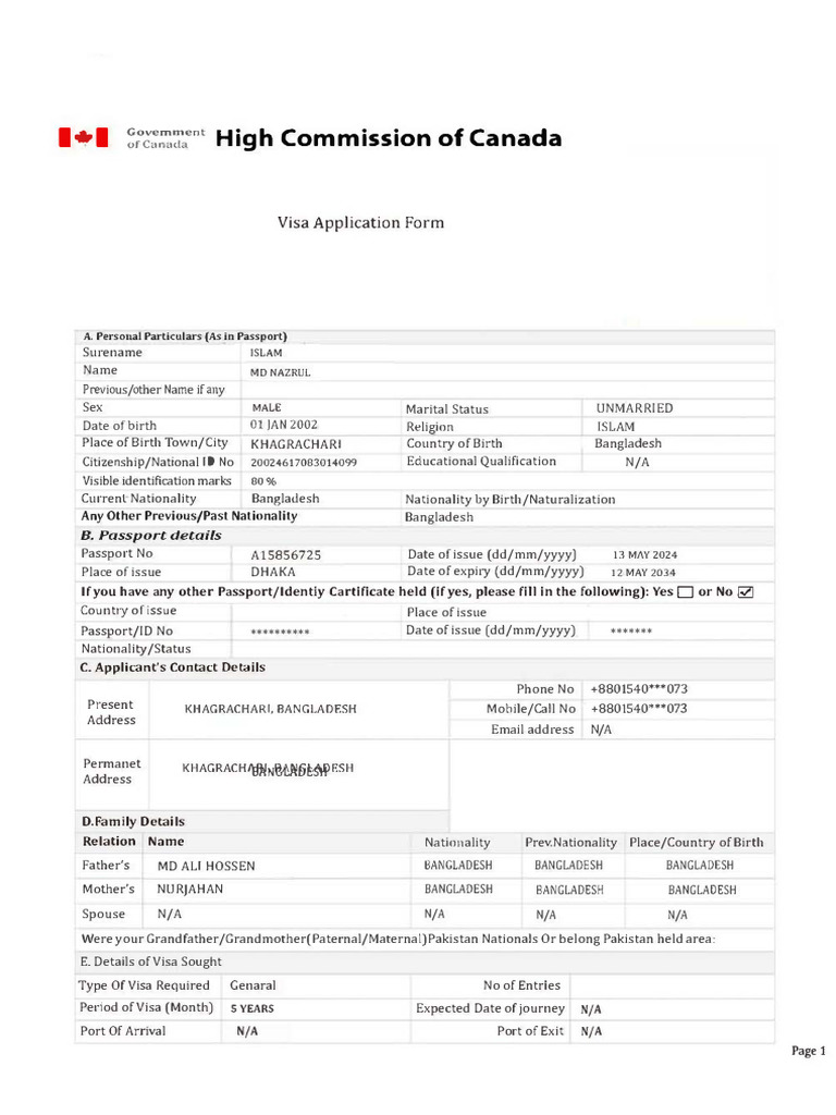 482 Visa Application Form Details | PDF | Travel Visa | Nationality