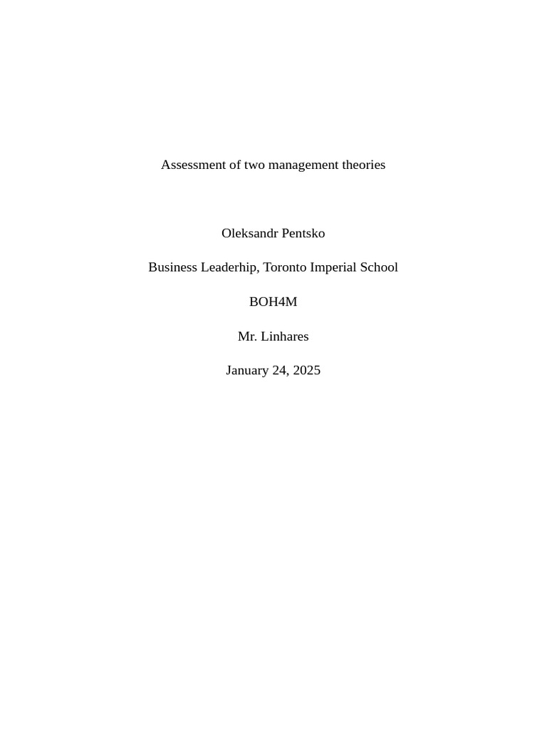 Comparing Contingency and Systems Approach Management Systems | PDF ...