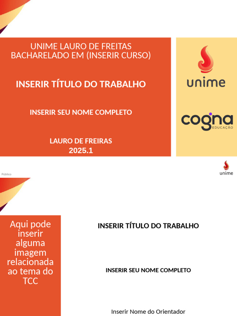 Modelo de Slide TCC - 2025 | PDF