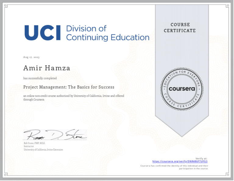 Coursera - Project Management The Basics For Success | PDF