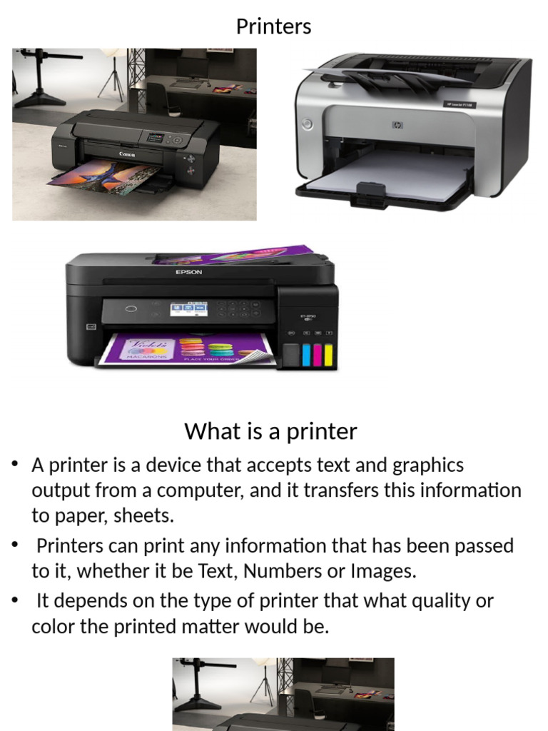Laser and Inkjet Printers Comparison | PDF | Printer (Computing) | Graphic Design