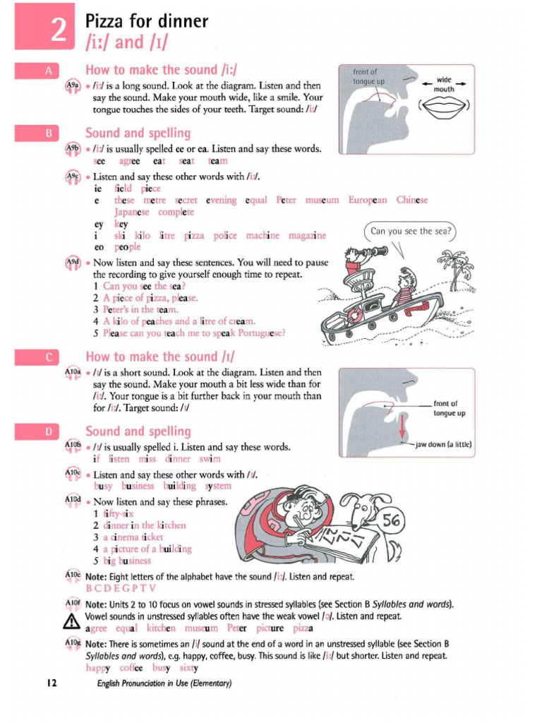 Pronunciation - Unit 2&3 | PDF