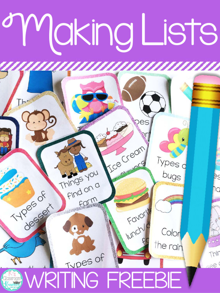 Writing Task Cards for Young Writers | PDF | Cuisine | Foods