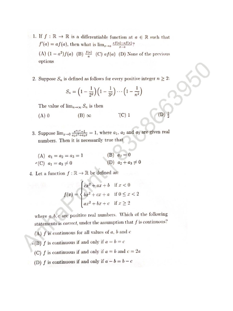 Isi Msqe 2024 Pea QP | PDF