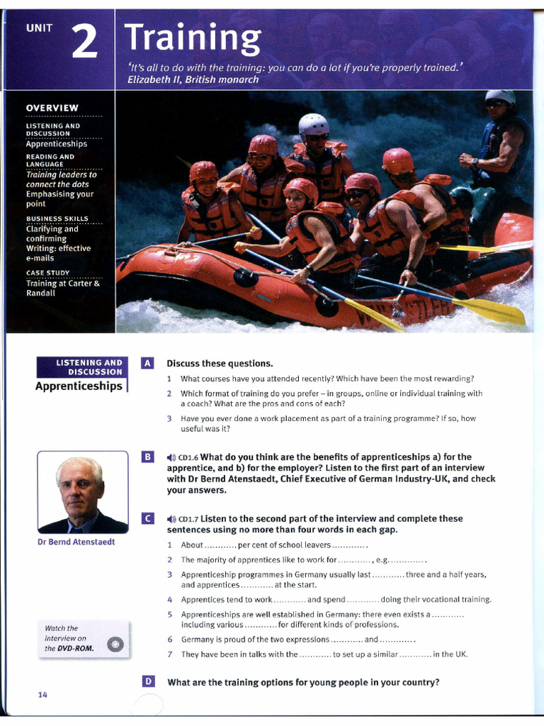 Unit 2 Market Leader | PDF | Apprenticeship | Communication
