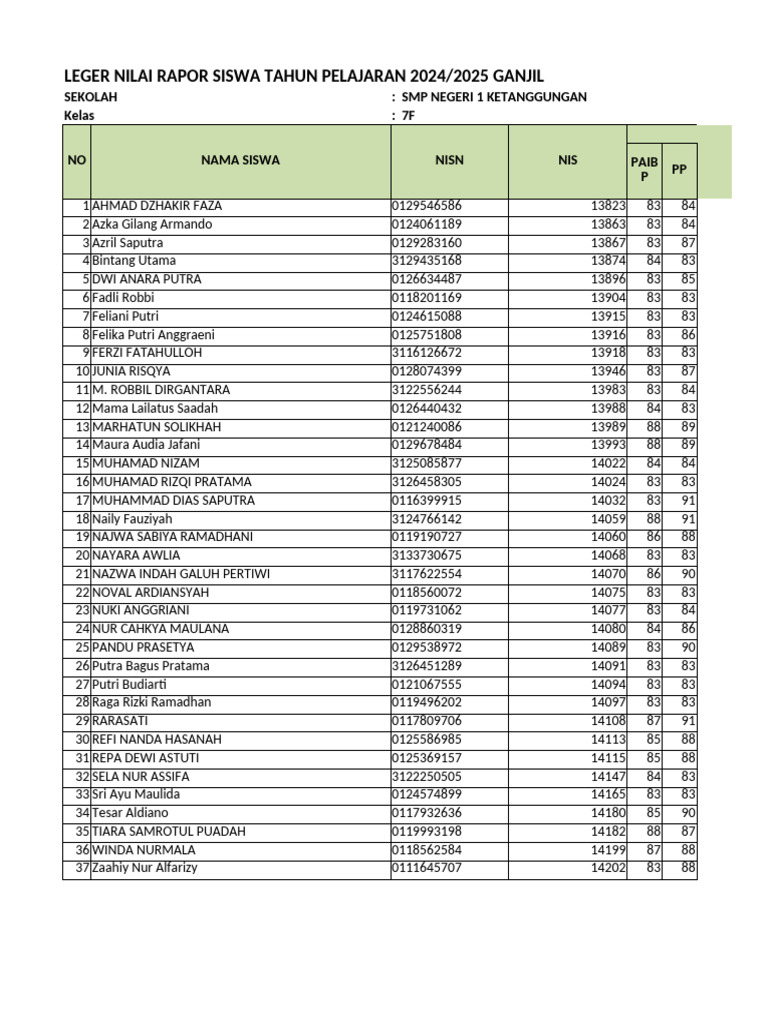 Leger 20241 7F | PDF