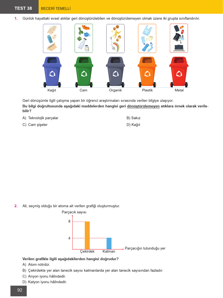 Apolet Yayinlari 7.sinif 22.hafta Fen Bi̇li̇mleri̇ Ödevi̇ Test 38-39-40 ...