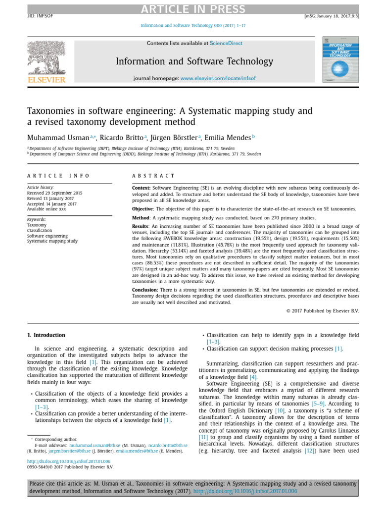 Taxonomies in Software Engineering Analysis | PDF | Hierarchy ...