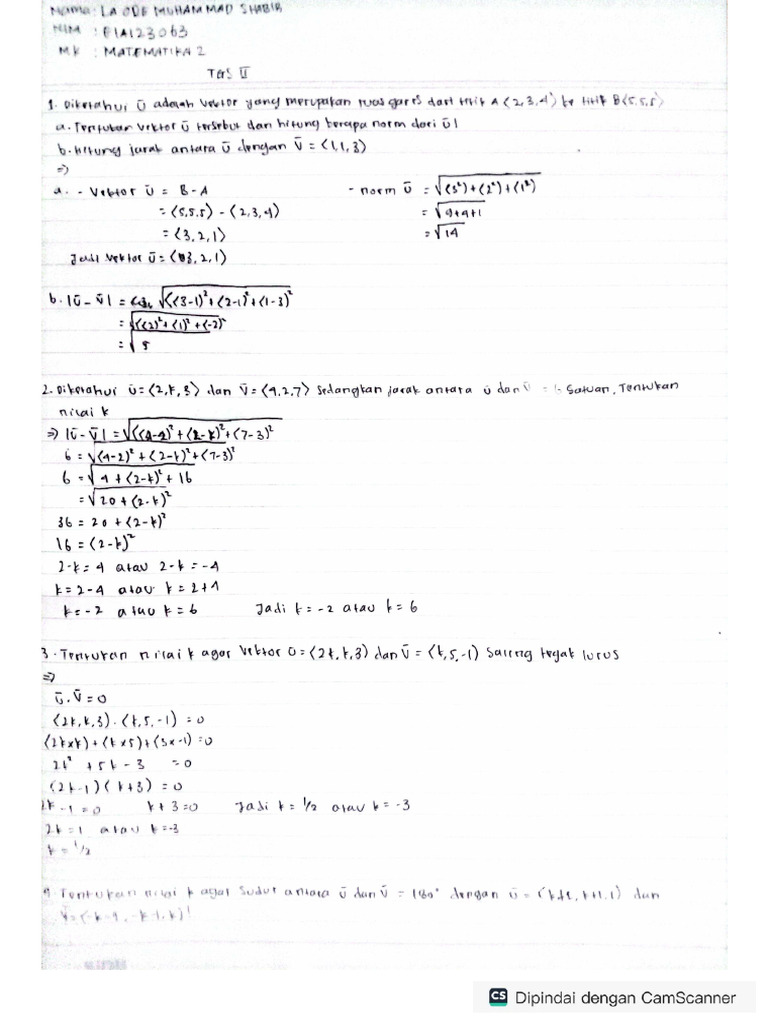 La Ode Muhammad Shabir_E1A123063_TGS MTK2 | PDF
