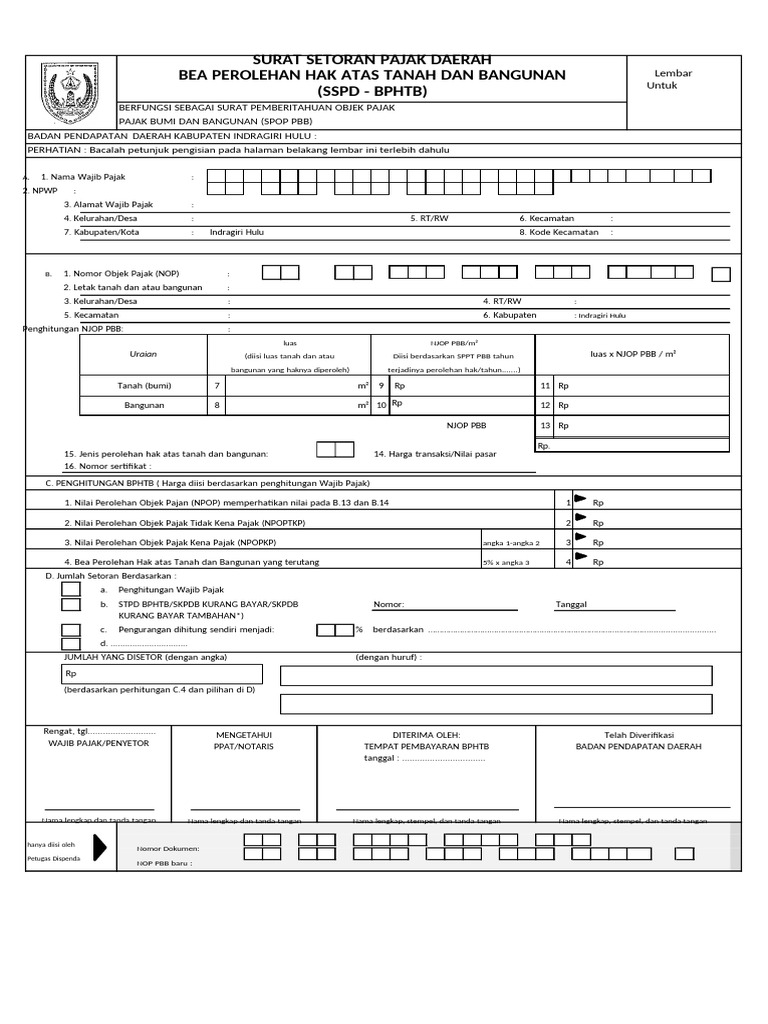 SSPD BPHTB | PDF